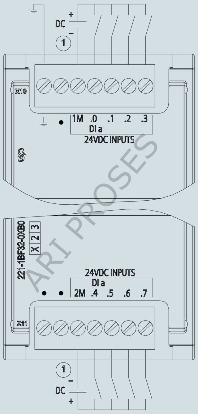 6ES7221-1BF32-0XB0 S7-1200 SM 1221 24V DC 8DI Siemens